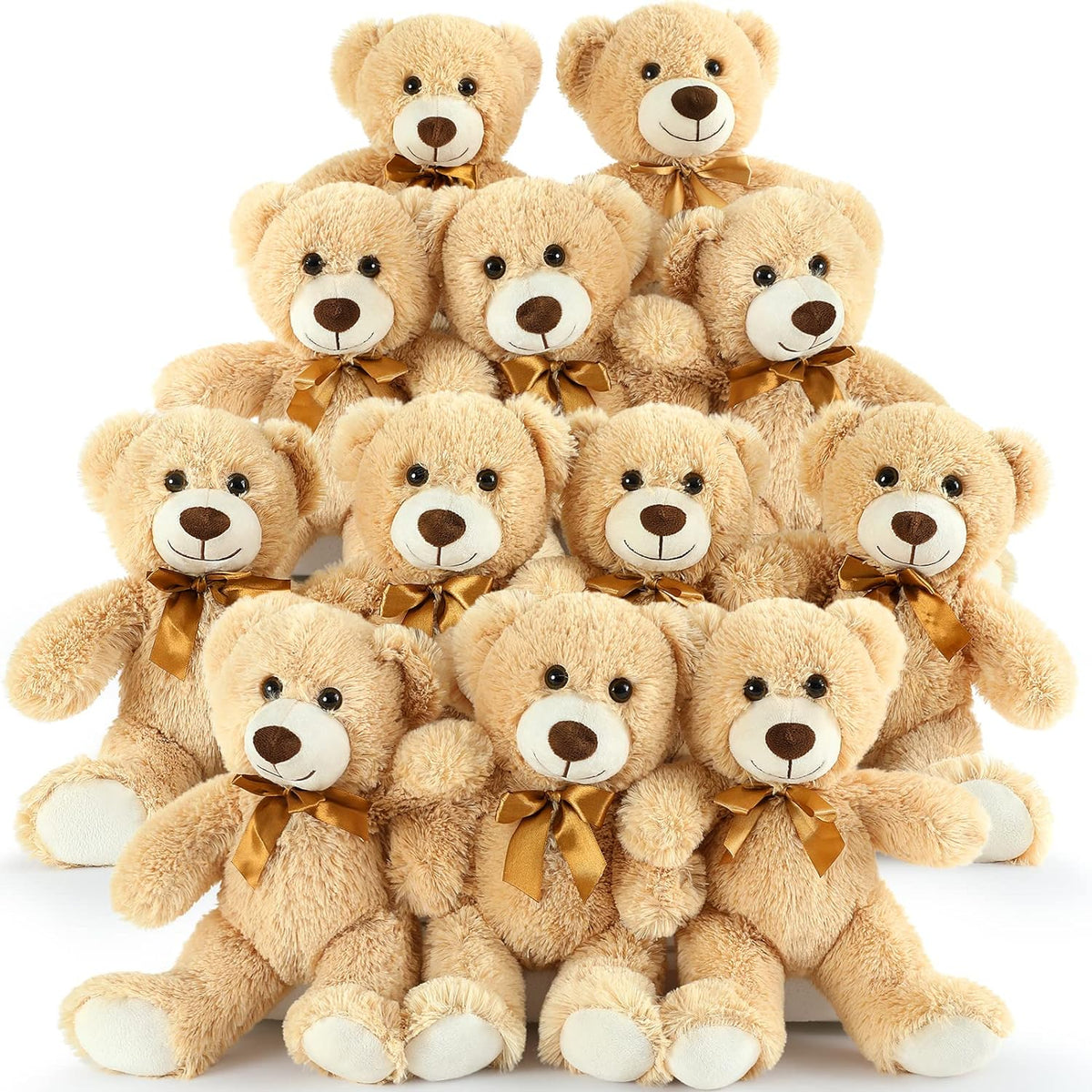 Teddy Bear Plush 12 Pack Soft Stuffed Teddy Bear for Gifts - MPSU Home ...